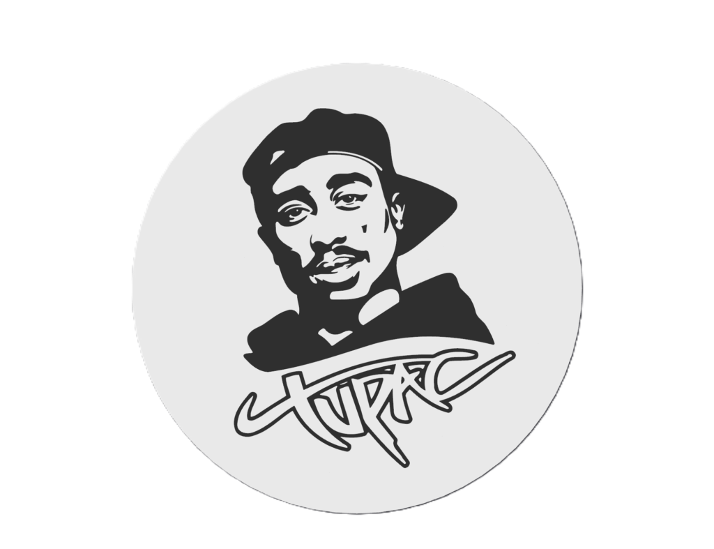 Drink Coaster - Tupac - RDM-DESIGNS | 3D Print Store
